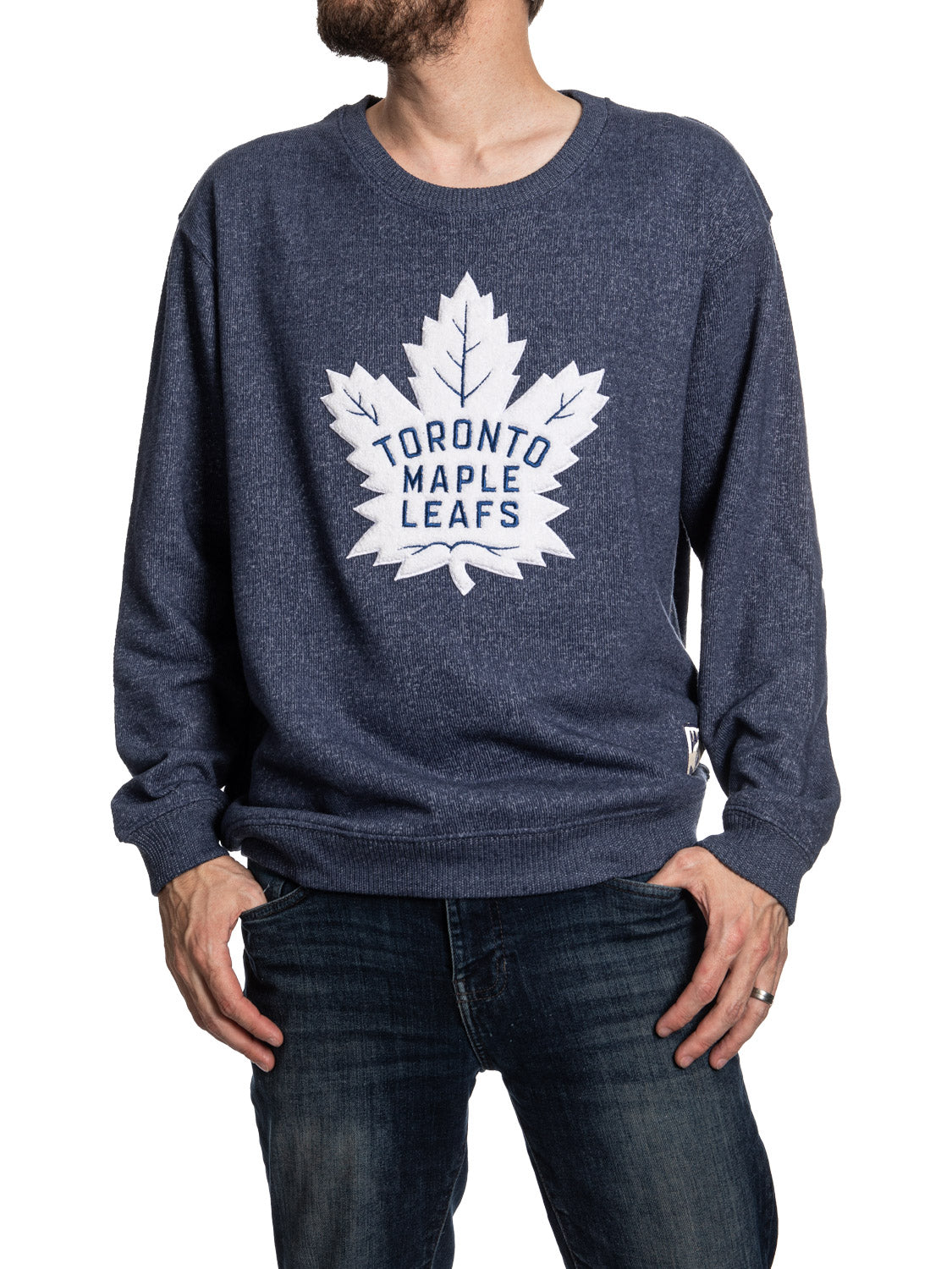 Toronto Maple Leafs Unisex Unisex Cabin Crew Neck Sweater with chenille ...